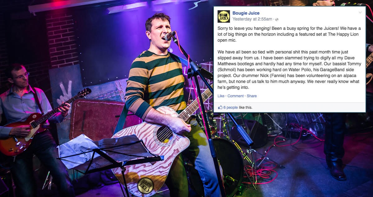 Band Apologizes for Long Silence on Social Media That Nobody Noticed