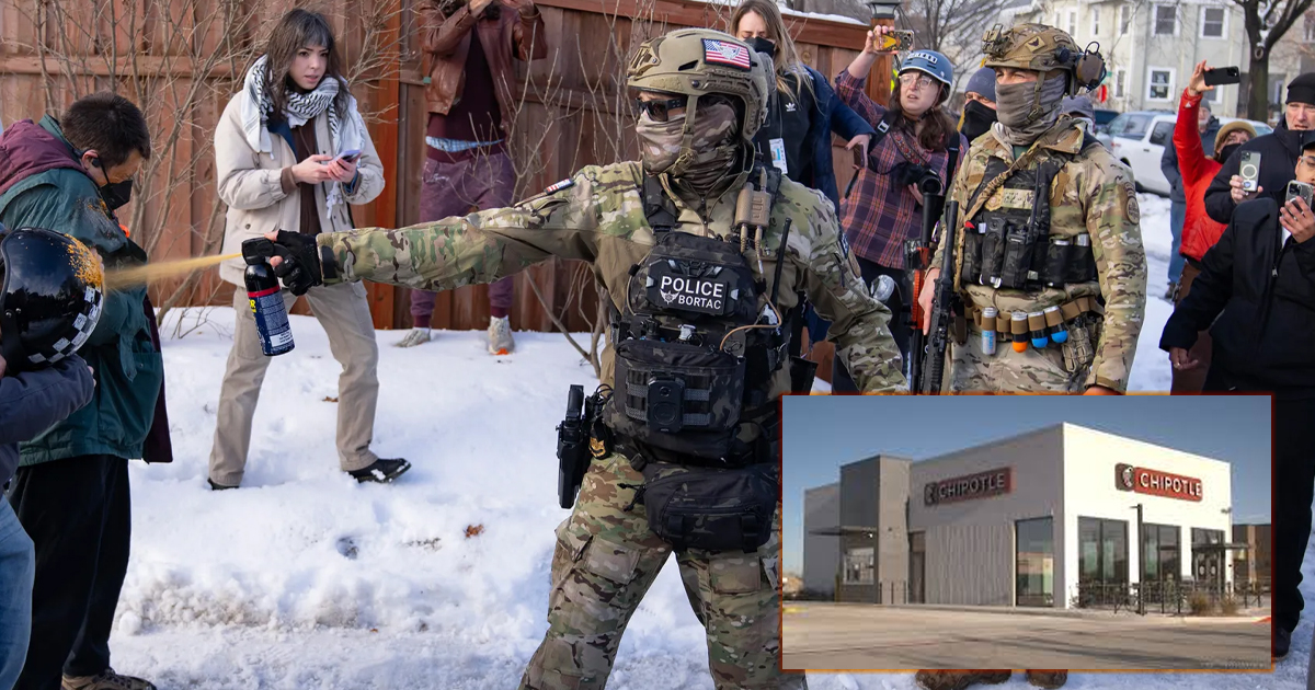 Chipotle Worker Shot After Impeding Ice Agent’s Investigation of Lunch